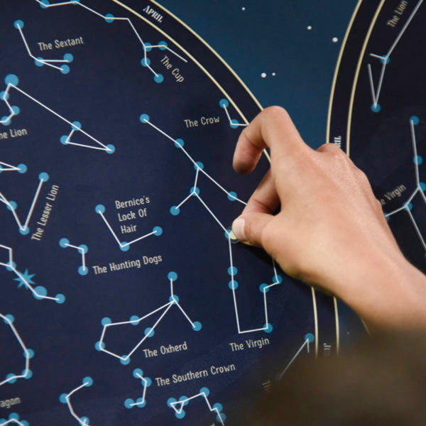Poppik Educational Glow in the Dark Constellation Poster + 640 Phospho ...