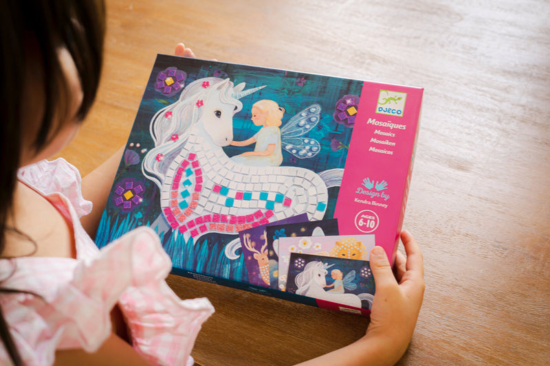 The Enchanted World Mosaic Kit by Djeco – Dragonfly Toys
