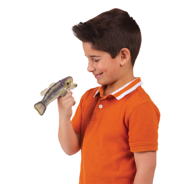 Folkmanis Finger Puppet - Mini Largemouth Bass – Dragonfly Toys