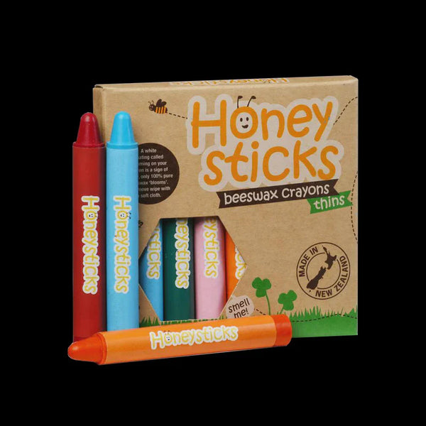 Honeysticks - Beeswax Crayons Thins 8 piece – Dragonfly Toys