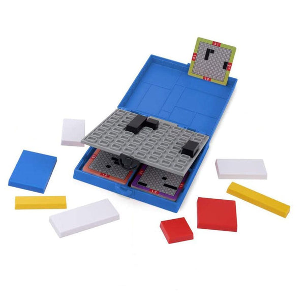 Mondrian Blocks Puzzle Game Blue – Dragonfly Toys