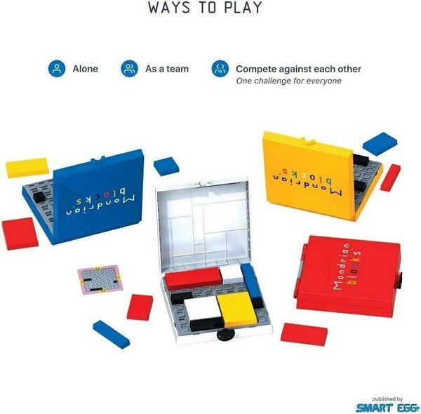 Mondrian Blocks Puzzle Game Yellow – Dragonfly Toys