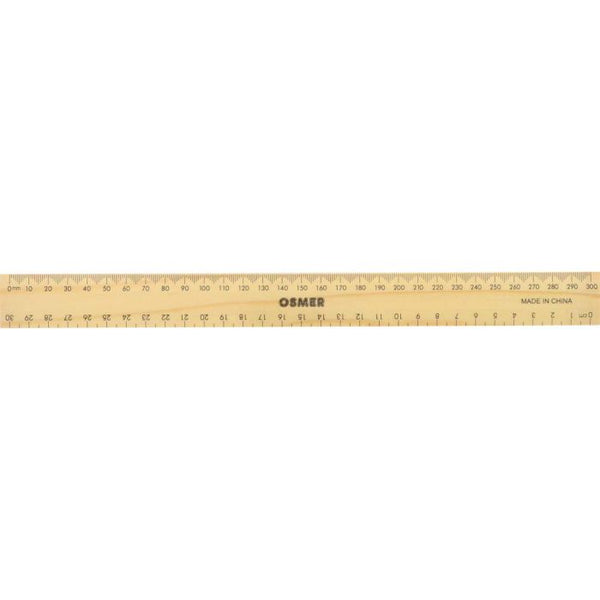 Premium 30cm Wooden ruler - Osmer – Dragonfly Toys
