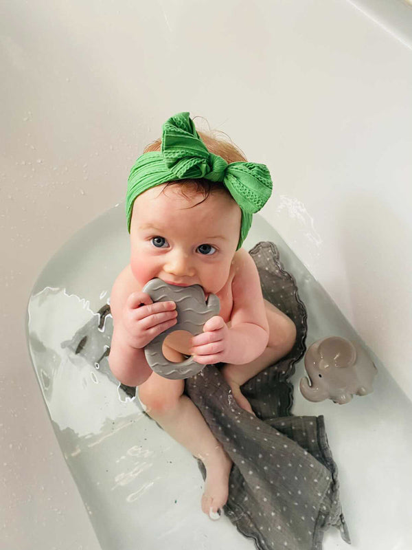 Rubber Elephant Flat Teether – Dragonfly Toys