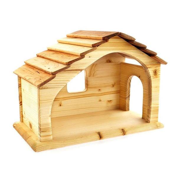 Small Nativity Stable Barn by Drei Blatter – Dragonfly Toys