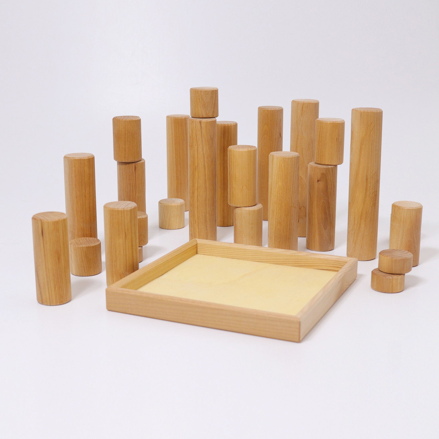 Grimms Large Building Rollers Natural – Dragonfly Toys