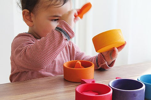Grimms Sorting Game Rainbow Bowls – Dragonfly Toys