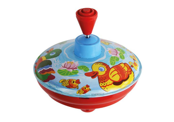 Lena Bolz Small Metal Spinning Top Duck and Farm – Dragonfly Toys