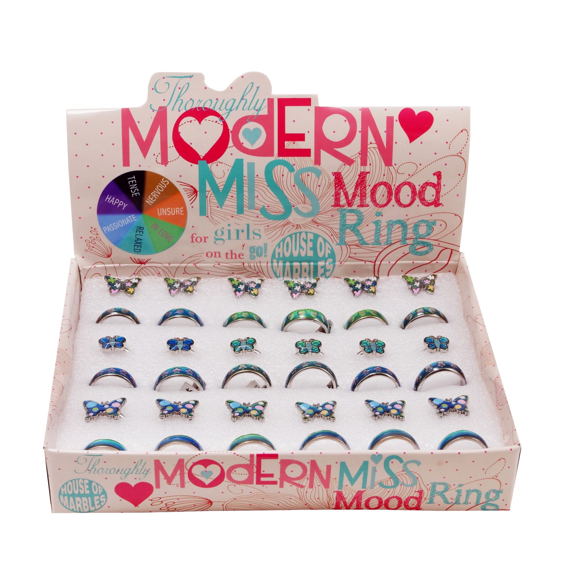 Butterfly and Band Mood Rings – Dragonfly Toys