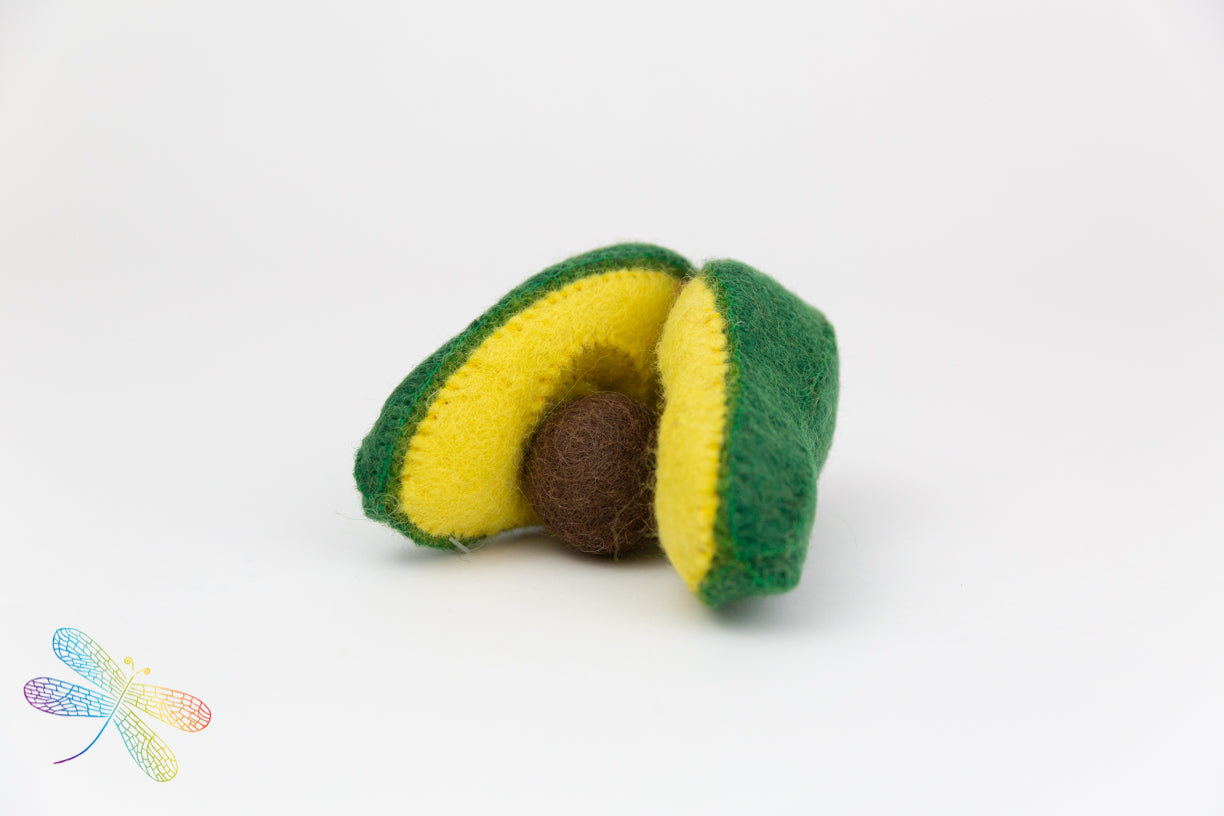 Avocado Felt Play Food by Papoose – Dragonfly Toys
