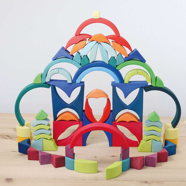 Grimm’s Building Set Arcs in Squares NEW 2022 – Dragonfly Toys