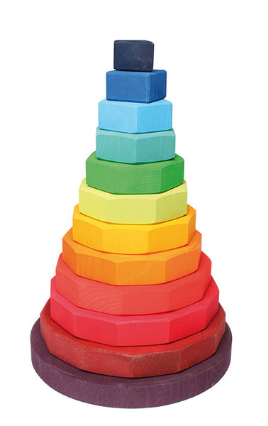 Grimms Geometric Stacking Tower Large – Dragonfly Toys
